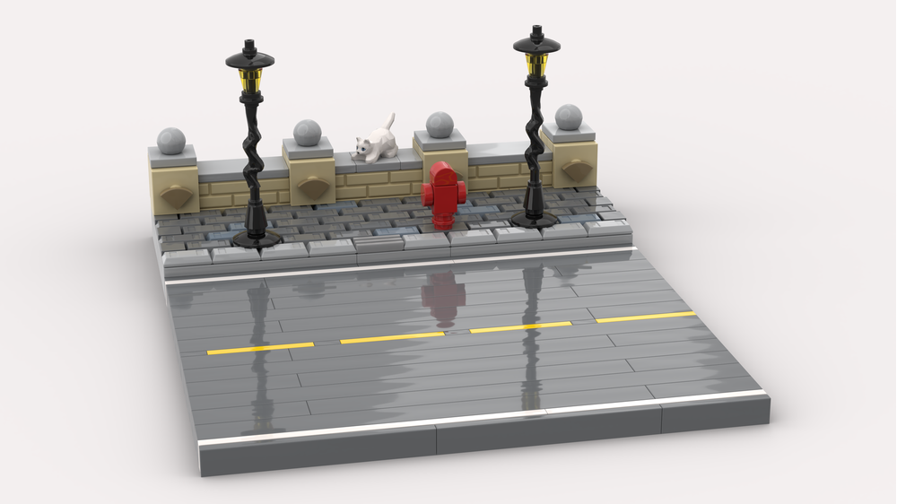 LEGO MOC Street Section by legoalfactotum | Rebrickable - Build with LEGO