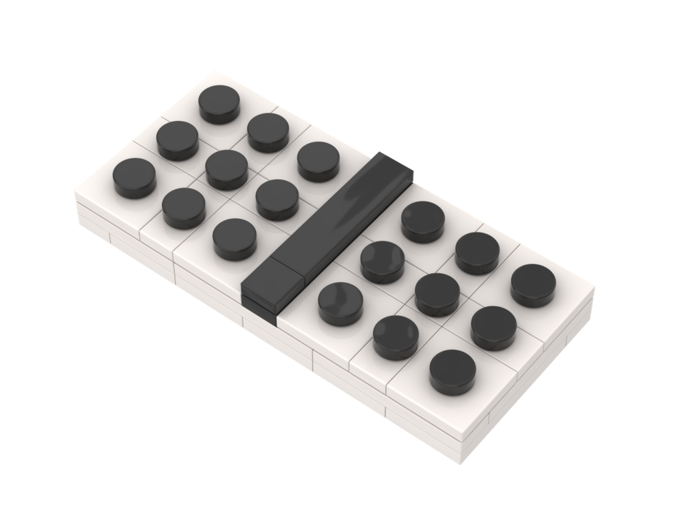 LEGO MOC Double Nine Dominoes by alohasurf | Rebrickable - Build with LEGO
