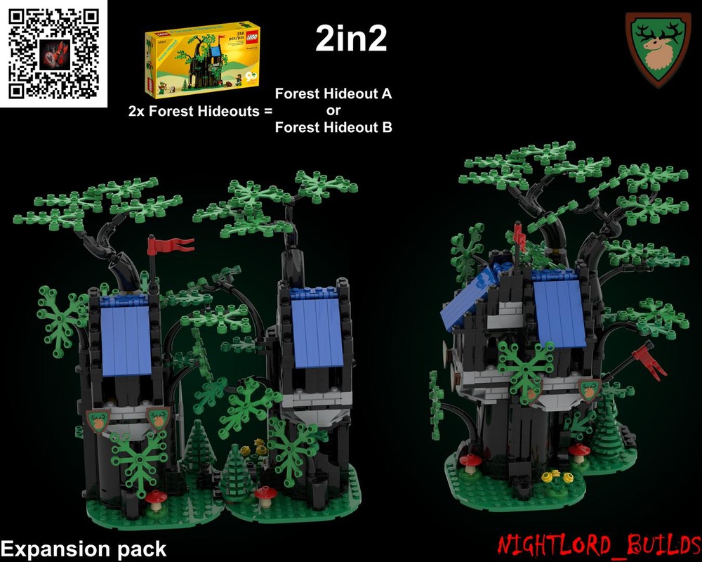 LEGO MOC Forest Hideout Expansion Pack 2in2 by Nightlord_Builds ...