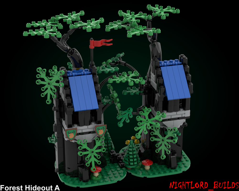 Lego Moc Forest Hideout Expansion Pack 2in2 By Nightlordbuilds