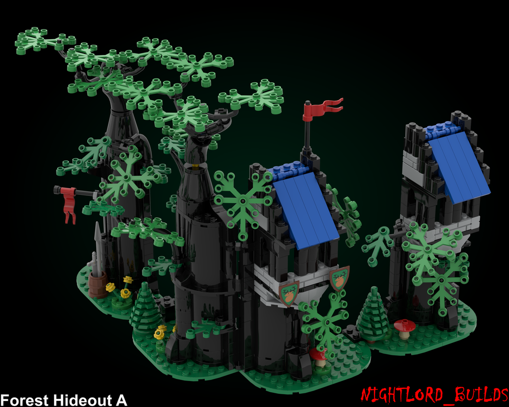Lego Moc Forest Hideout Expansion Pack 2in2 By Nightlordbuilds