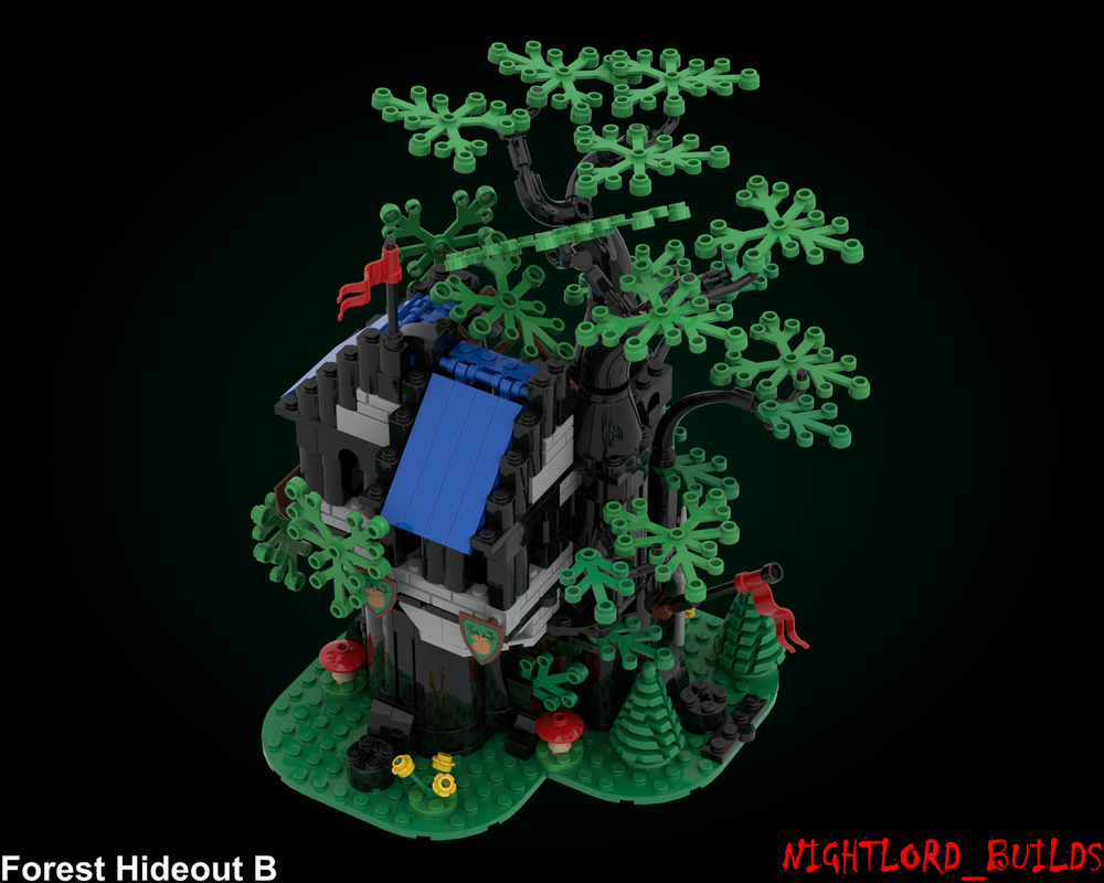 Lego Moc Forest Hideout Expansion Pack 2in2 By Nightlordbuilds