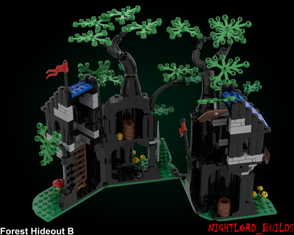 Lego Moc Forest Hideout Expansion Pack 2in2 By Nightlordbuilds