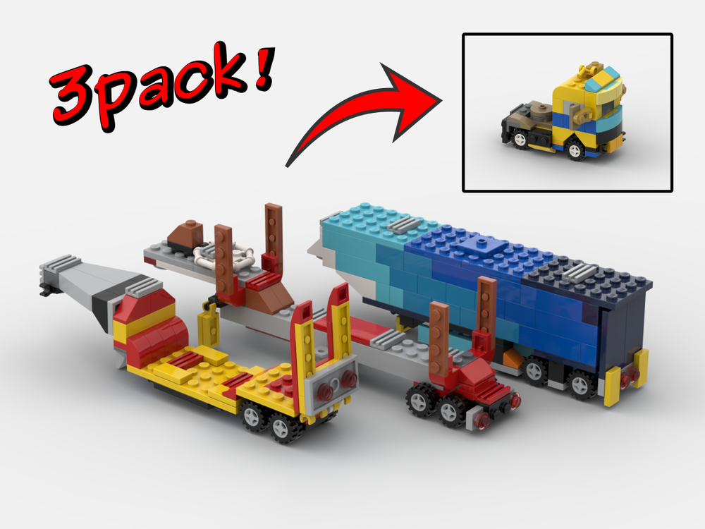 LEGO MOC 10696 Semi Trailers by BrickBash | Rebrickable - Build with LEGO