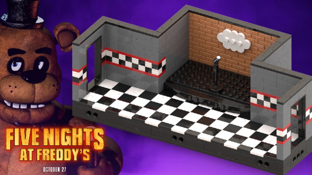 Lego Moc Five Nights At Freddys Main Stage By Yellowbrickscustoms