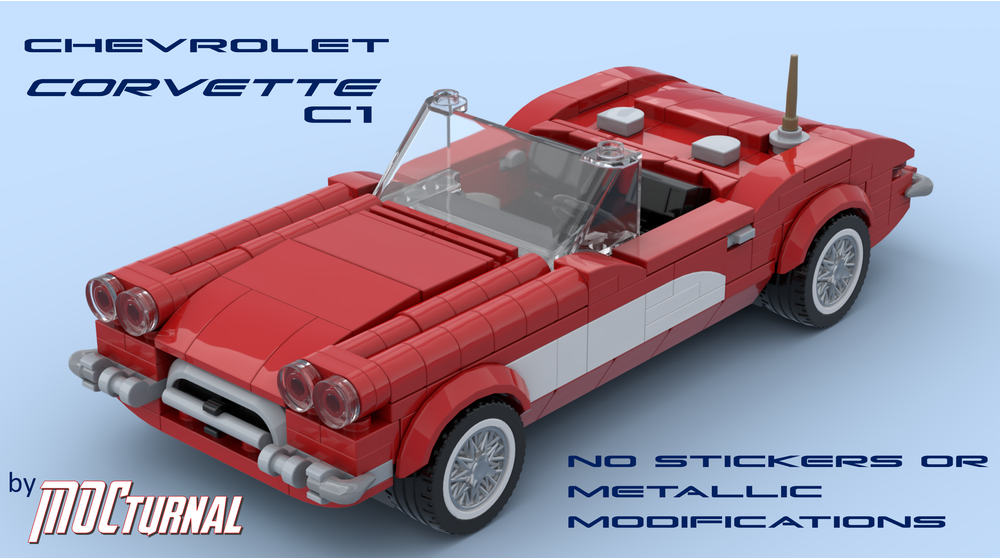 Lego Moc Mocturnal Mini Icons Corvette C1 By Mocturnal Rebrickable