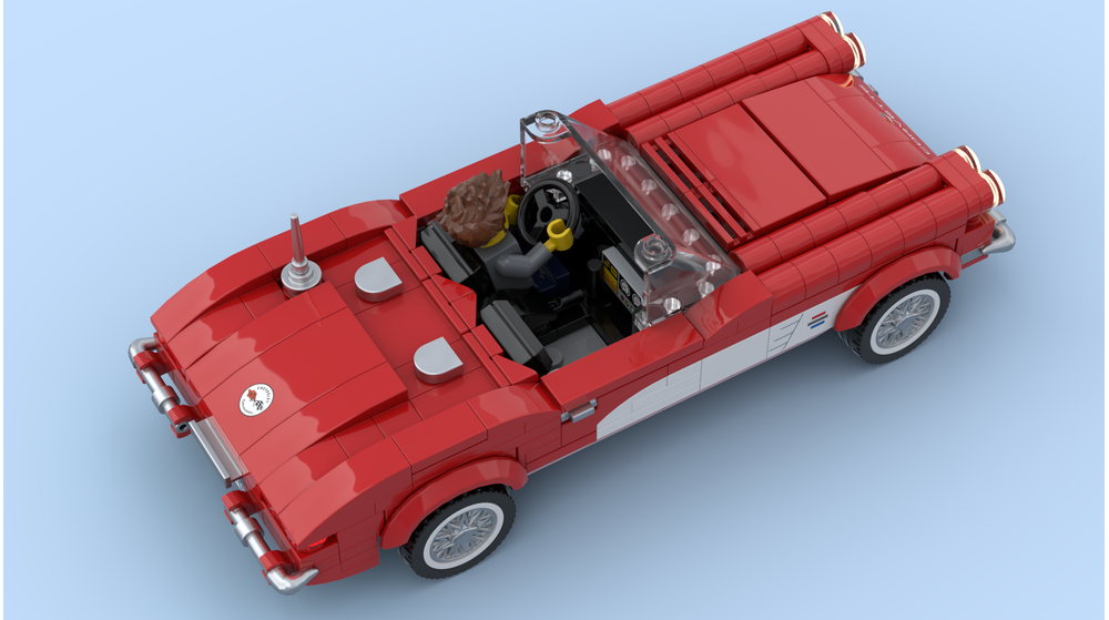 Lego Moc Mocturnal Mini Icons Corvette C1 By Mocturnal Rebrickable