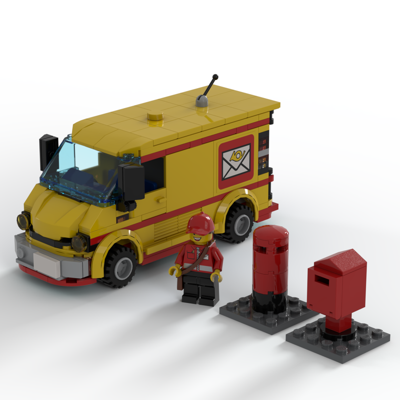LEGO MOC Medium Panel Mail Van - LM by HardytheDoggo | Rebrickable ...