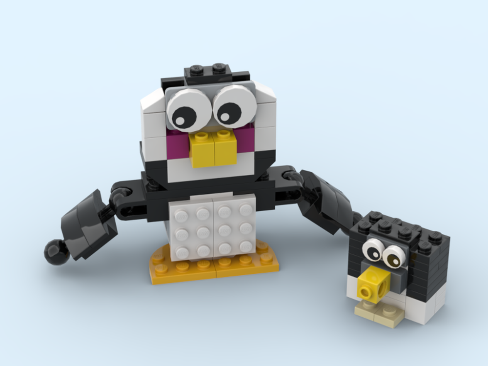 LEGO MOC 31021 - Penguins by Feetje | Rebrickable - Build with LEGO