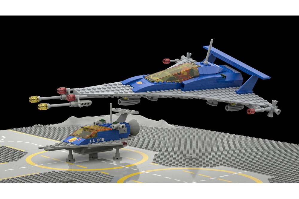LEGO MOC LL920, the next generation One Man Spaceship by PeterRT ...