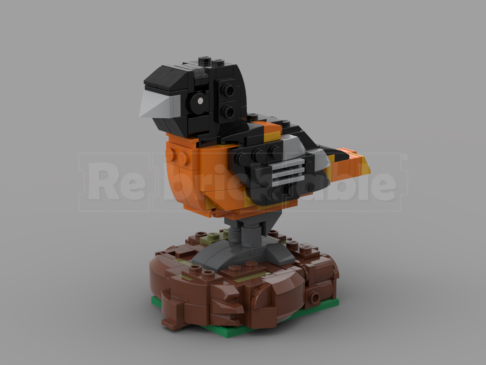 LEGO MOC Baltimore Oriole by Penguins and plastic | Rebrickable - Build ...