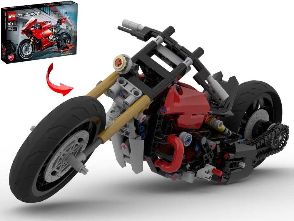LEGO MOC-153488 Chopper Bike by A_Great_Builder | Rebrickable - Build ...