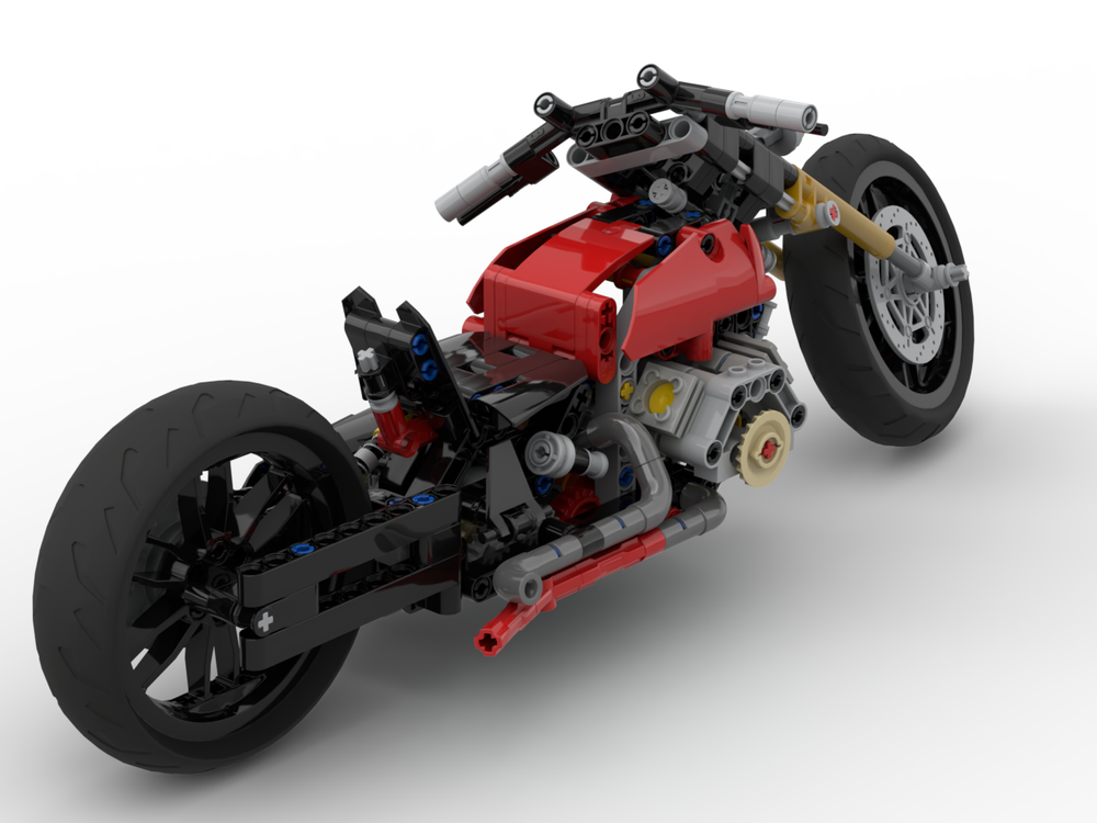 LEGO MOC Chopper Bike by A_Great_Builder | Rebrickable - Build with LEGO