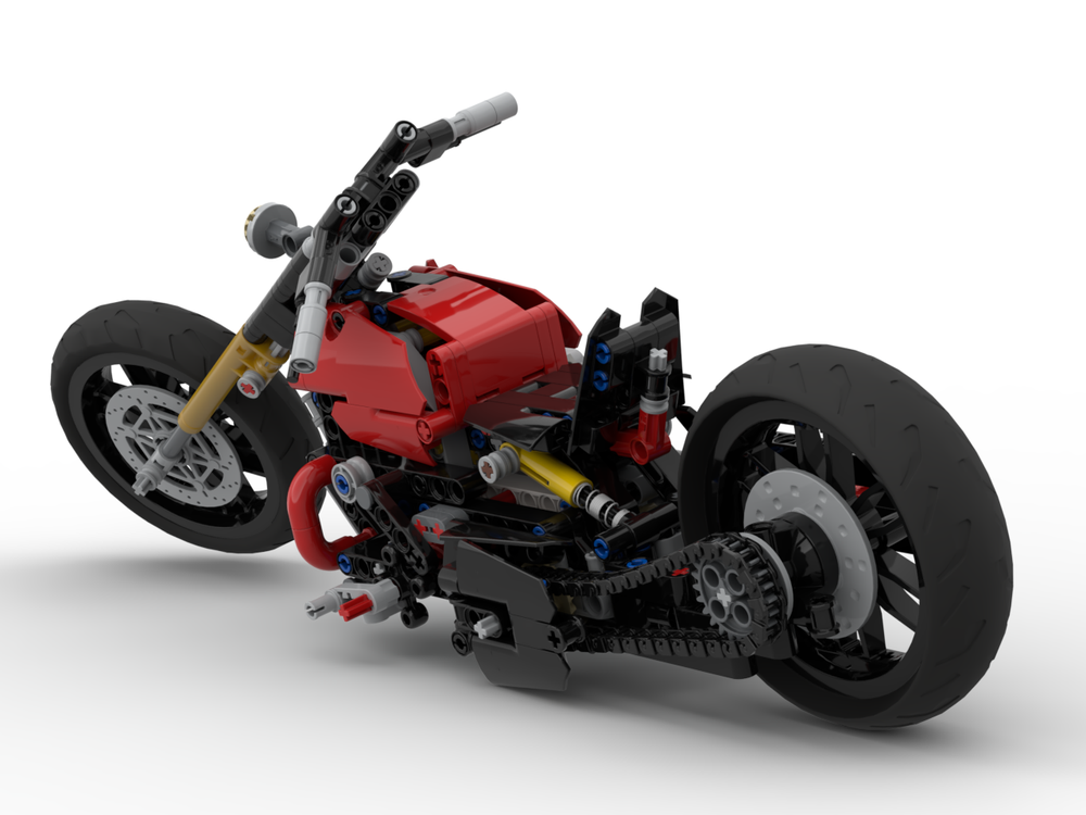 LEGO MOC Chopper Bike by A_Great_Builder | Rebrickable - Build with LEGO