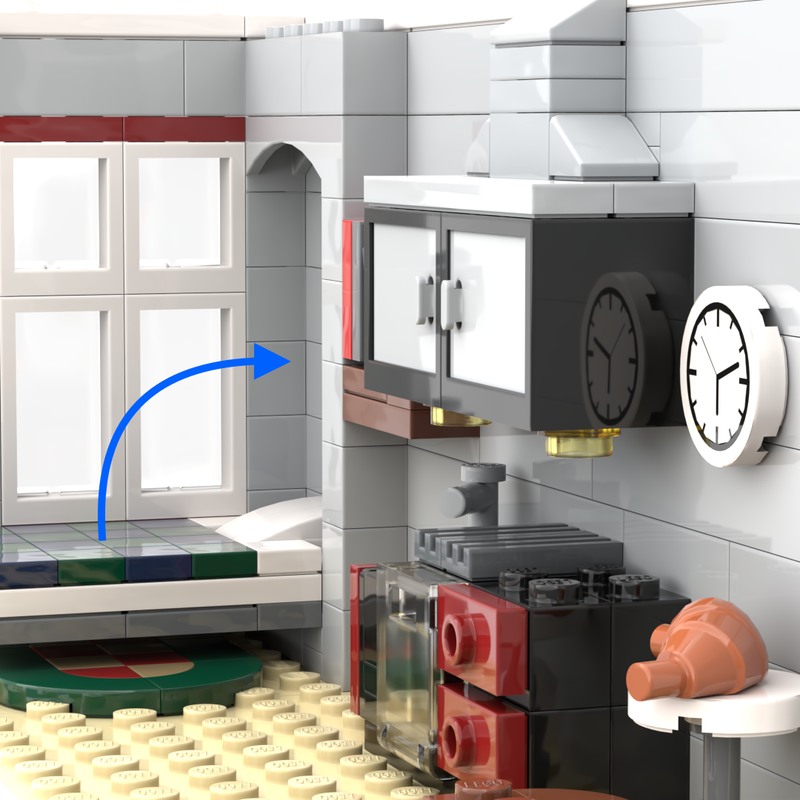 LEGO MOC Downtown Paint Shop by GIB Studios | Rebrickable - Build with LEGO