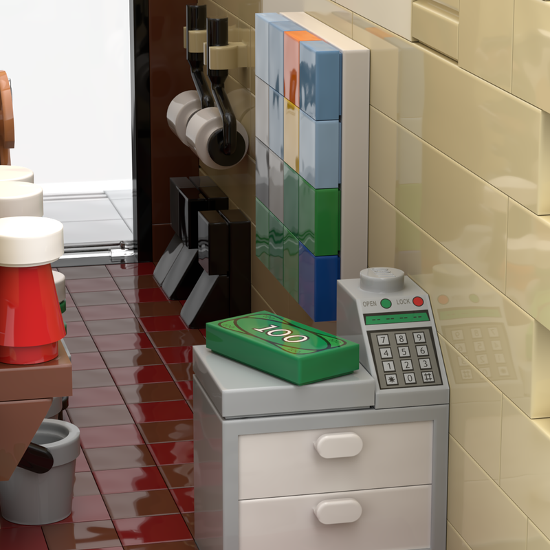 LEGO MOC Downtown Paint Shop by GIB Studios | Rebrickable - Build with LEGO