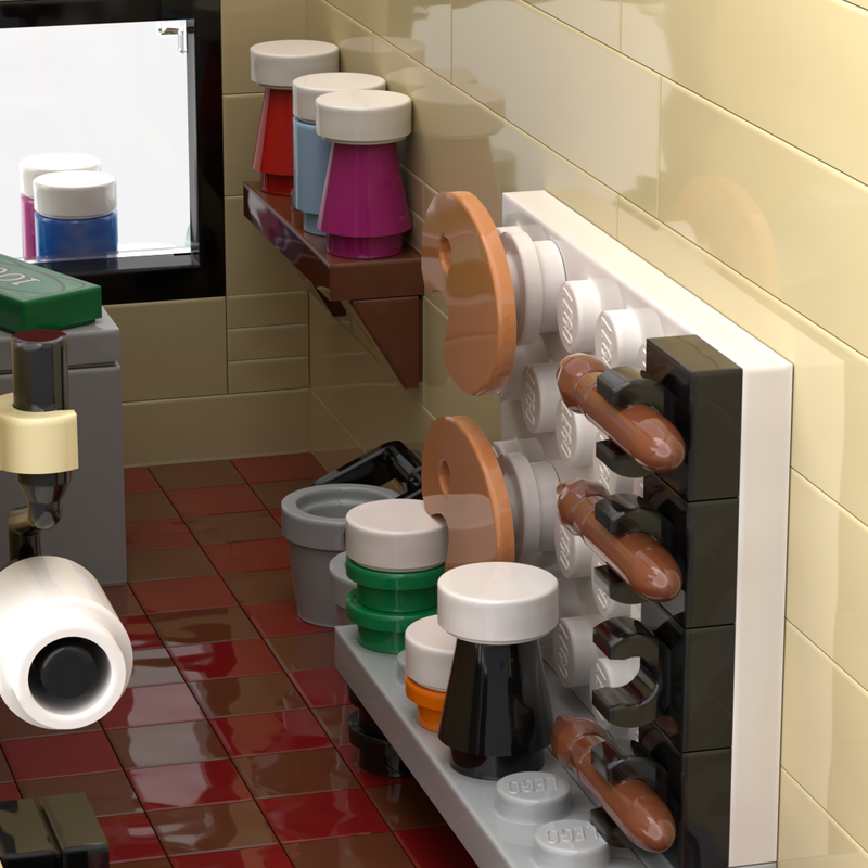 LEGO MOC Downtown Paint Shop by GIB Studios | Rebrickable - Build with LEGO