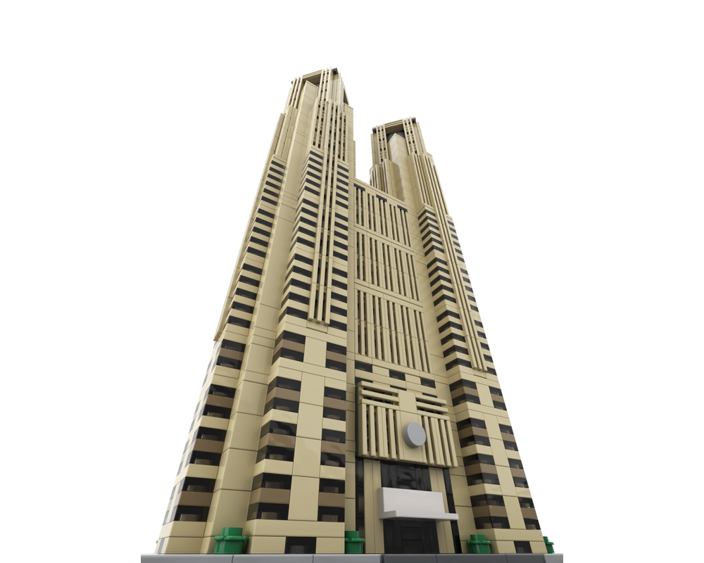 LEGO MOC Tokyo Metropolitan Government Building 1:800 Scale (Tochō) by ...