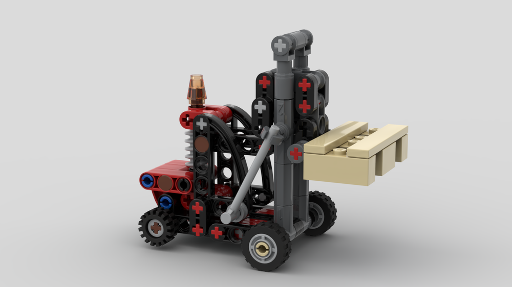 LEGO MOC Mini forklift by Kostya_Cheblakov | Rebrickable - Build with LEGO