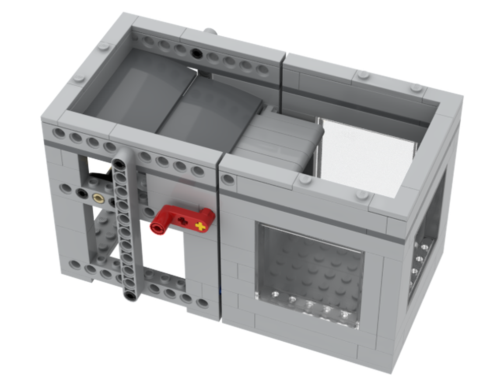 Lego Moc Quick Unloading Gbc Ball Bin Module By Andybell Rebrickable