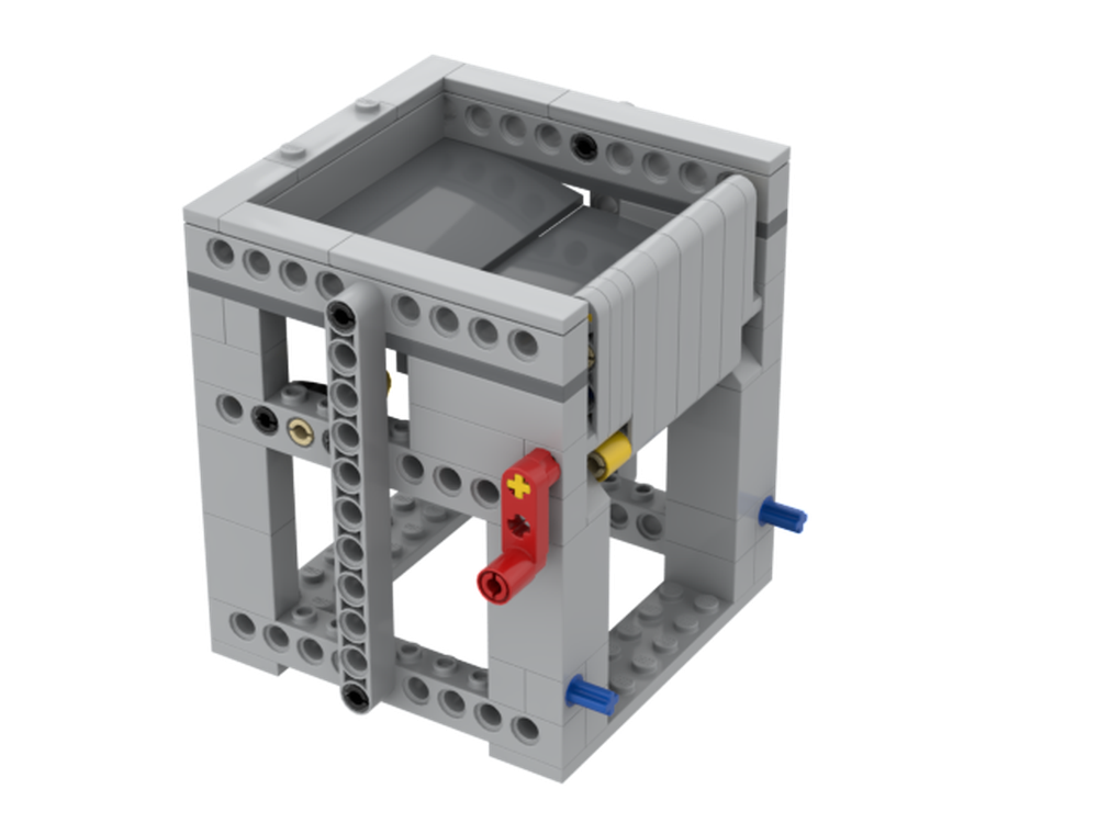 Lego Moc Quick Unloading Gbc Ball Bin Module By Andybell Rebrickable