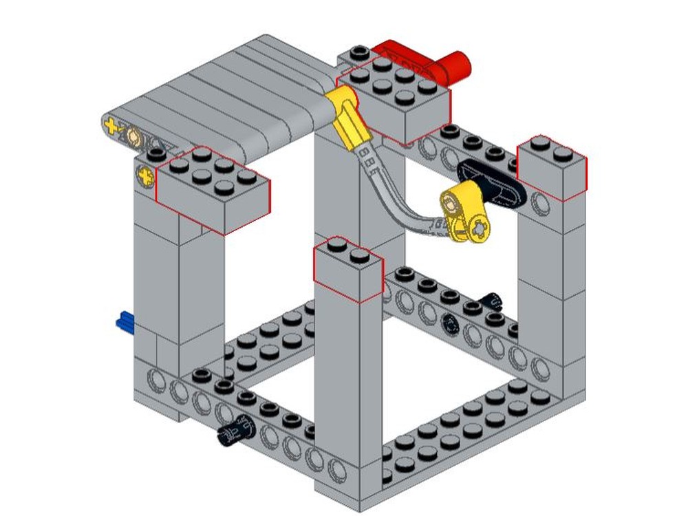 Lego Moc Quick Unloading Gbc Ball Bin Module By Andybell Rebrickable