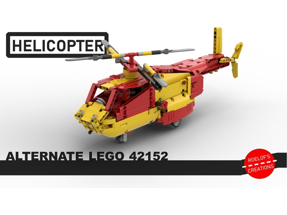Lego Moc 42152 B Model Helicopter By Roelofs Creations Rebrickable