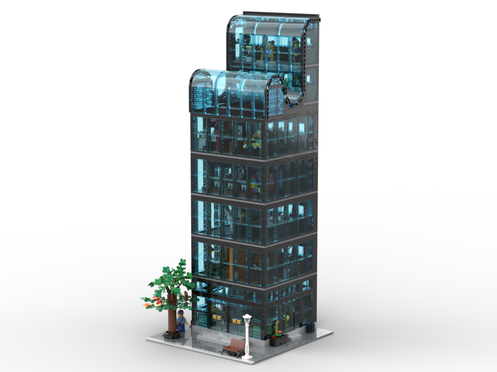 LEGO MOC Downtown Skyscraper by Legofan2222 | Rebrickable - Build with LEGO