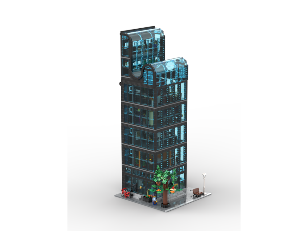 LEGO MOC Downtown Skyscraper by Legofan2222 | Rebrickable - Build with LEGO