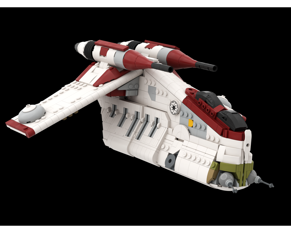Lego Moc Republic Gunship By Marius2002 Rebrickable Build With Lego