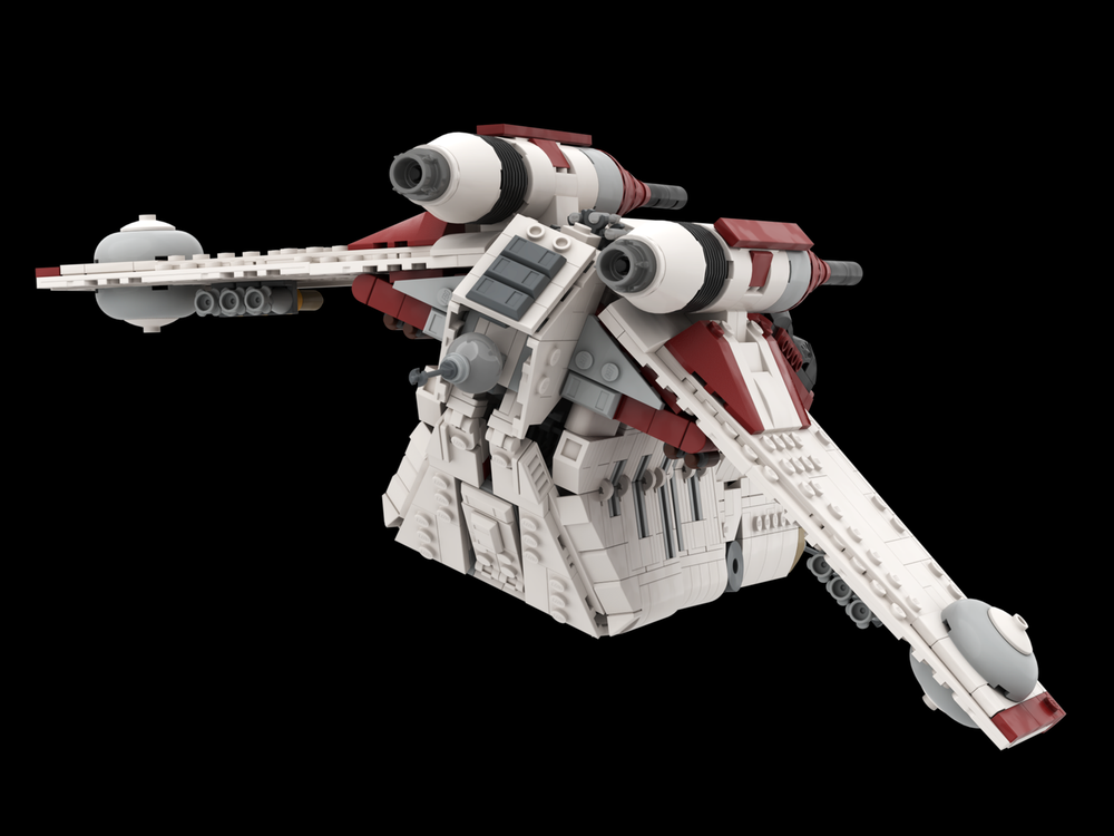 Lego Moc Republic Gunship By Marius2002 Rebrickable Build With Lego