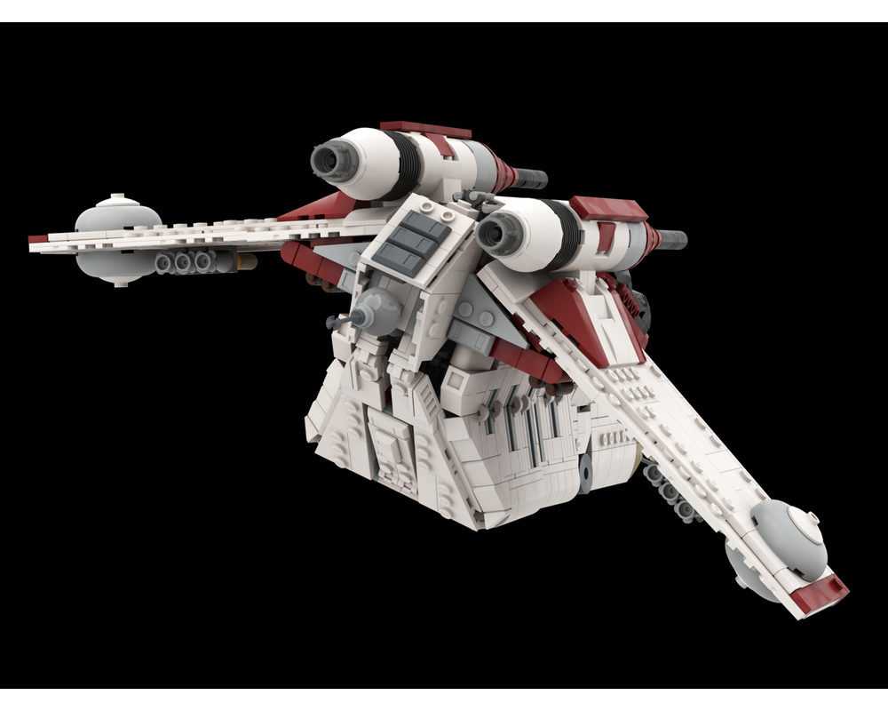 Lego Moc Republic Gunship By Marius2002 Rebrickable Build With Lego