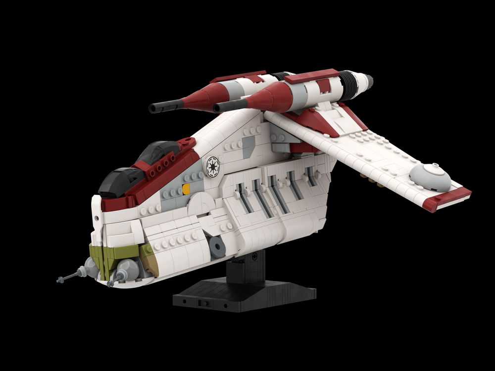 Lego Moc Republic Gunship By Marius2002 Rebrickable Build With Lego