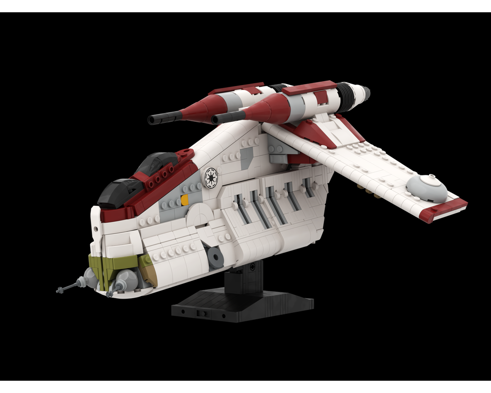 Lego Moc Republic Gunship By Marius2002 Rebrickable Build With Lego