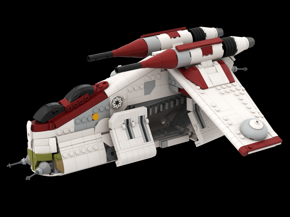 Lego Moc Republic Gunship By Marius2002 Rebrickable Build With Lego