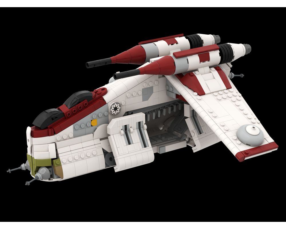 Lego Moc Republic Gunship By Marius2002 Rebrickable Build With Lego