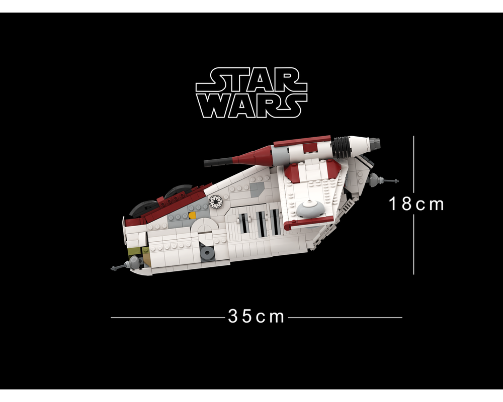 Lego Moc Republic Gunship By Marius2002 Rebrickable Build With Lego