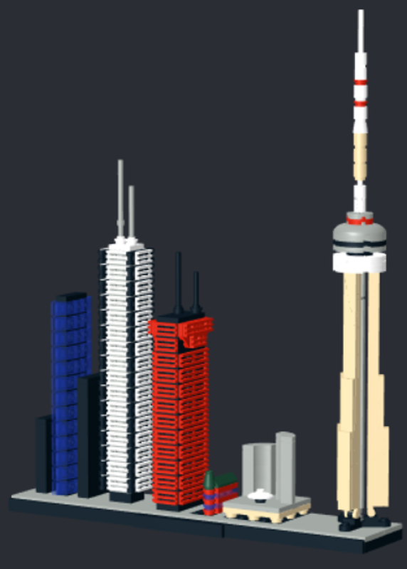 LEGO MOC Toronto Skyline by Milo77 | Rebrickable - Build with LEGO