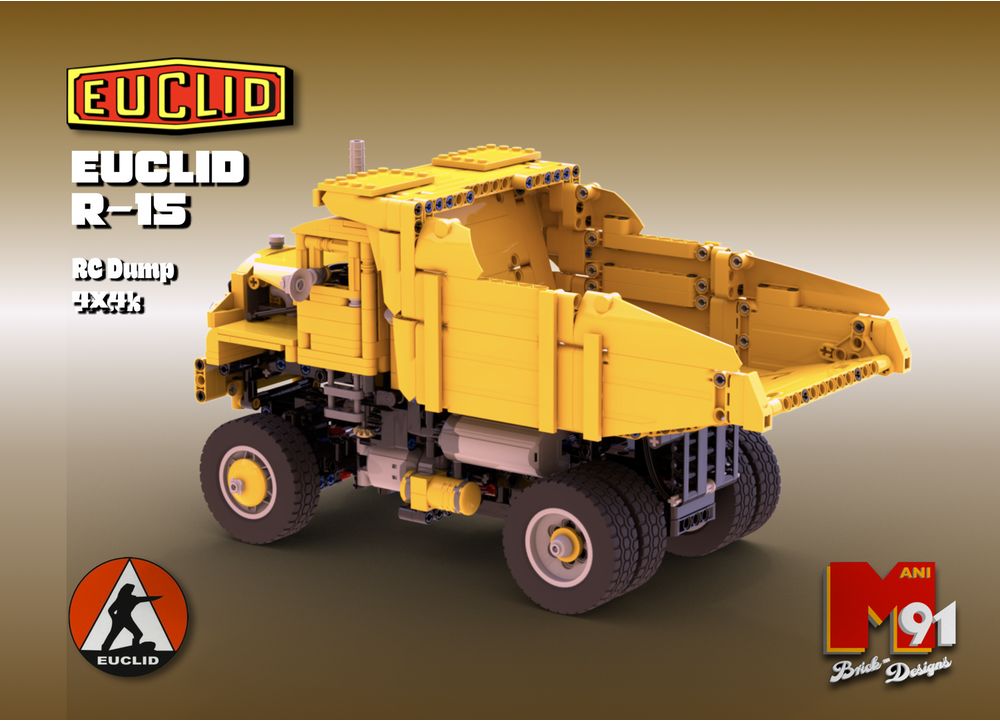 Lego Moc Euclid R 15 Rc Dump Truck By Mani91 Rebrickable Build With