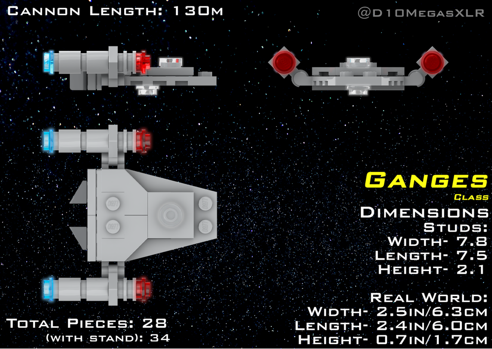 LEGO MOC Ganges Class by D10MegasXLR | Rebrickable - Build with LEGO