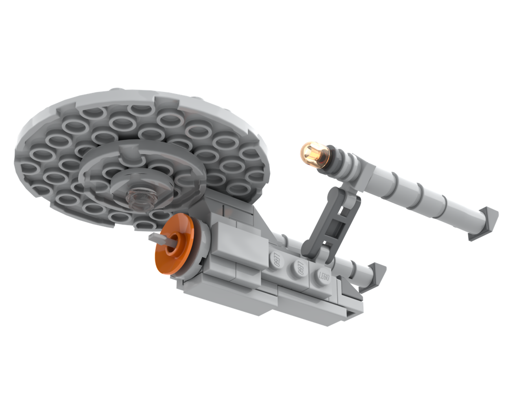 Lego Moc Uss Enterprise Tos By Legoman1111 Rebrickable Build With Lego