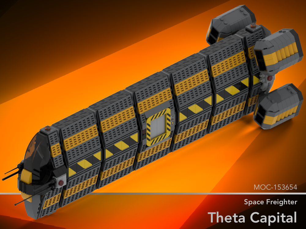 LEGO MOC Space Freighter "Theta Capital" by brampf | Rebrickable ...