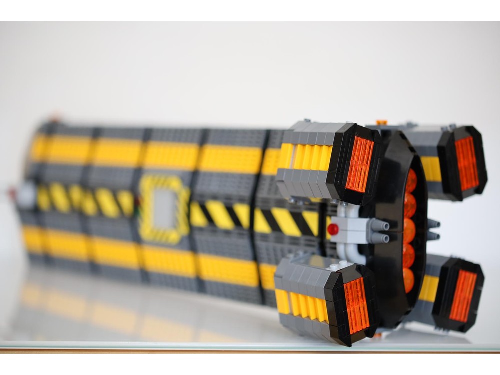 Lego Moc Space Freighter Theta Capital By Brampf Rebrickable