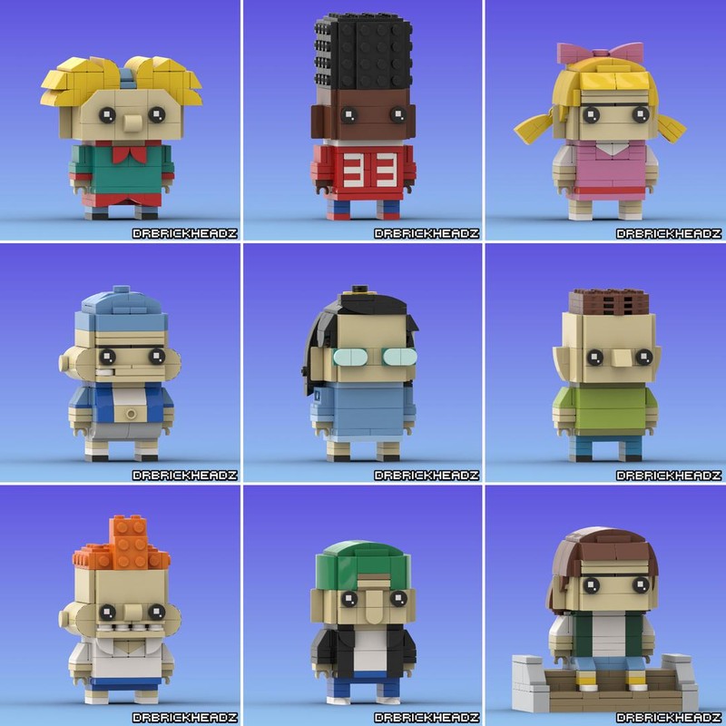 LEGO MOC Hey Arnold! Brickheadz Bundle by DrBrickheadz | Rebrickable ...