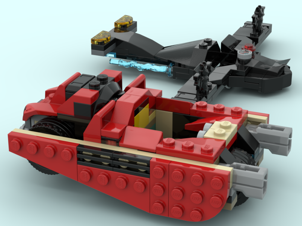 Lego Moc 76244 Armoured Trike By Thekitchenscientist Rebrickable