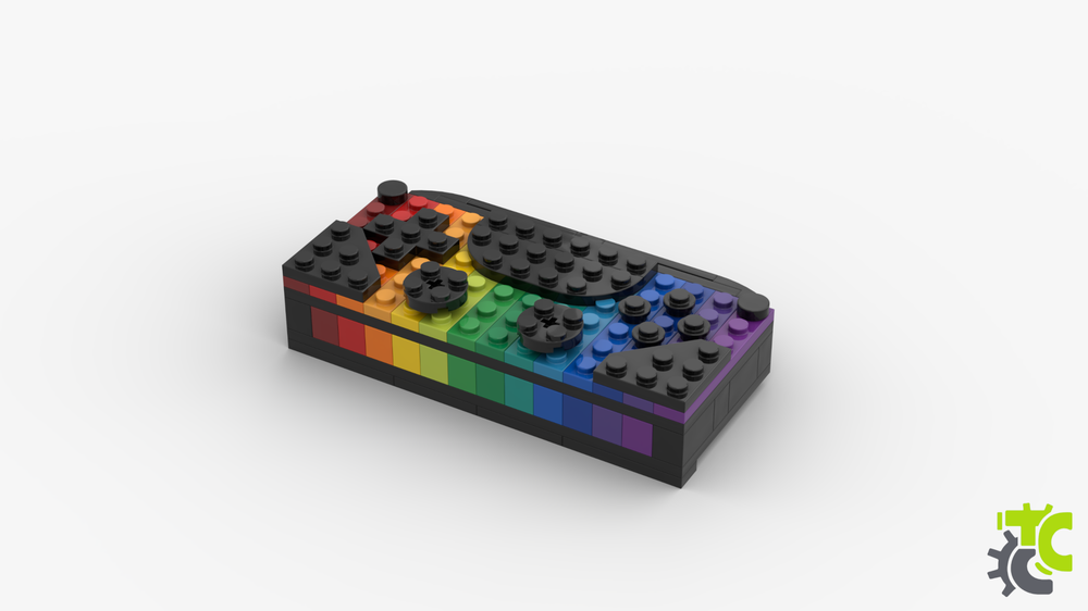 LEGO MOC Rainbow Gamepad (C-0001) by Tritras-Creations | Rebrickable ...