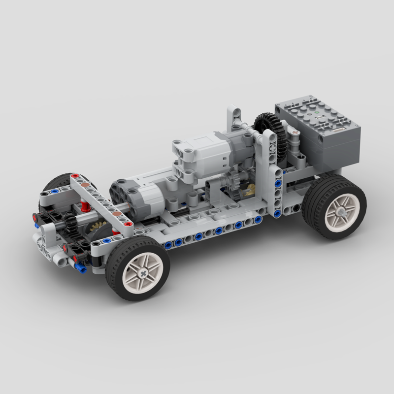 LEGO MOC Simple AWD Chassis by Apachaihapachai | Rebrickable - Build ...