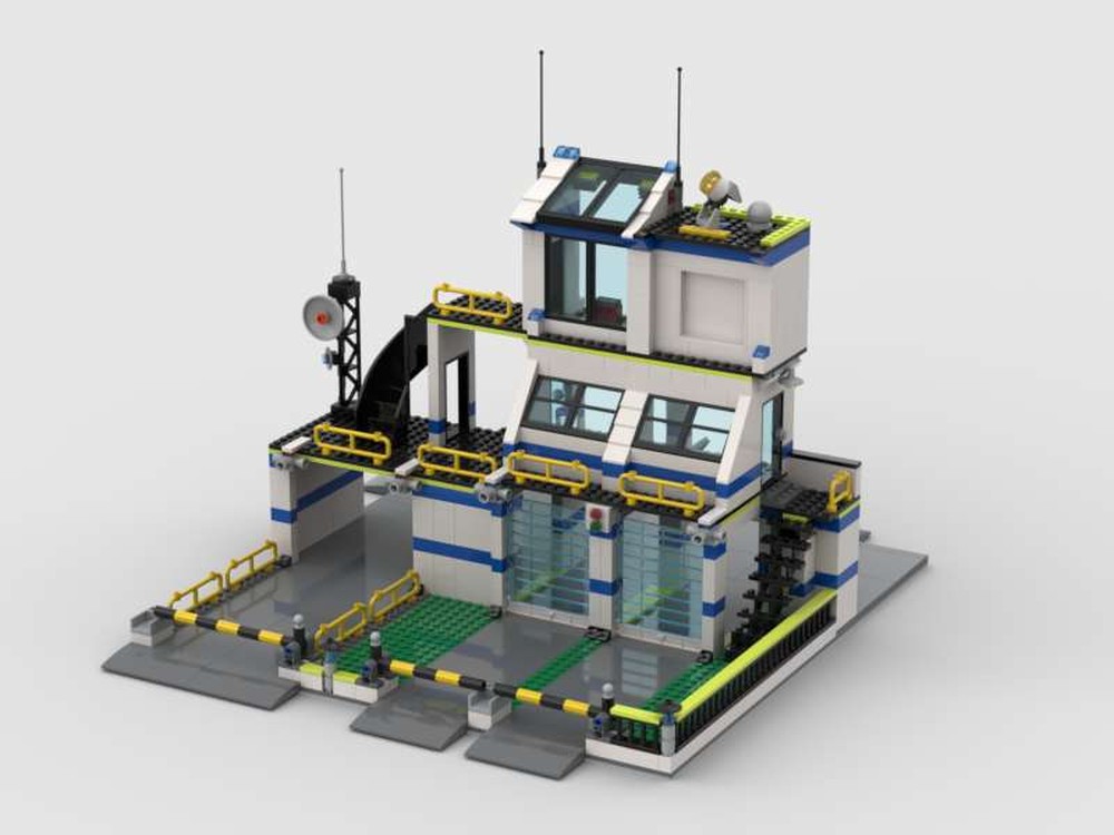 LEGO MOC 7744 police station alteration by RKMike296 | Rebrickable ...