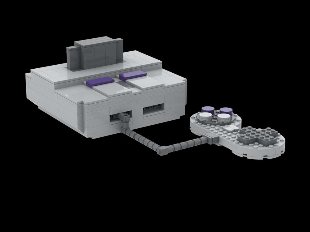 LEGO MOC SNES Console Made Of Lego by d4rkb33m0 | Rebrickable - Build ...