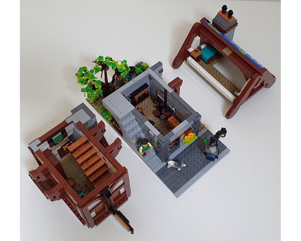 Lego Moc Medieval Street House By Gr33tje13 Rebrickable Build With Lego